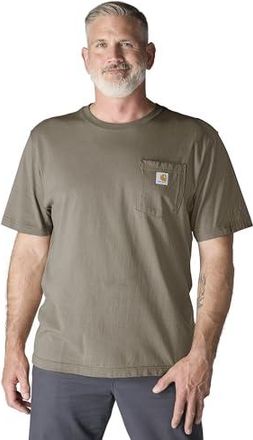 Carhartt Work in Progress Big & Tall Workwear Pocket Short-Sleeve T-Shirt, Gris (Grey Desert), Medium Hommes