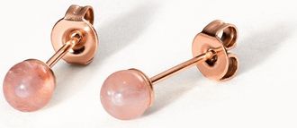 Purelei Rosequarz Perlenohrringe