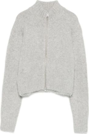 Samsøe & Samsøe cardigan zippé à col montant - Gris