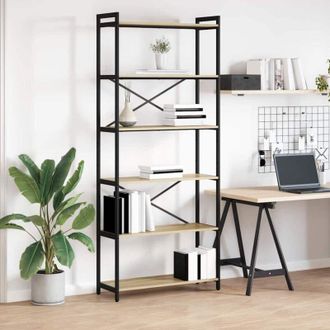 vidaXL Biblioth&egrave;que Ch&ecirc;ne sonoma 80 x 30 x 188 cm Bois ding&eacute;nierie Vidaxl