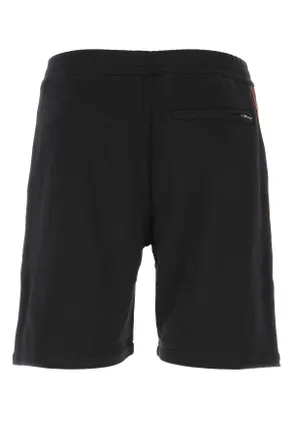 Alexander McQueen Mens Black Cotton Bermuda Shorts 0901 Exterior