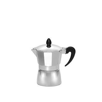 KASANOVA 1 1-Tassen-Kaffeemaschine aus Aluminium, Aluminiumlegierung Bakelit Silikon, alumunium