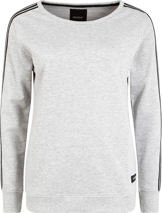 Oxmo Gabita Damen Sweatshirt Pullover Sweater, Größe:S, Farbe:Light Grey Melange (1541011)
