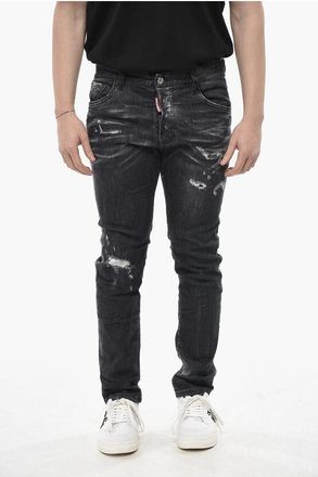 Dsquared2 Stretch Denim Jeans SKATER Vintage Effect 16cm size 48