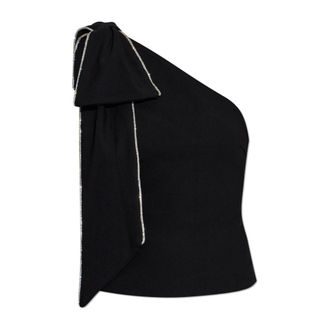 Rotate Rotate Birger Christensen - Top &agrave; orn&eacute; de sequins scintillants - Femme - Tops - Noir - Taille: 40 FR