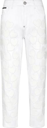Philipp Plein Damen, Jeans, Weiß, W26Größe