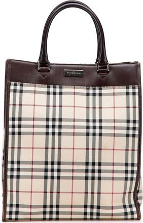 Burberry Shopper - House Check Canvas Tote - Gr. unisize - in Braun - für Damen