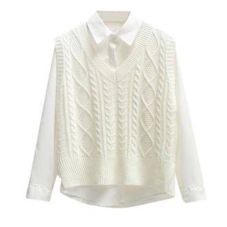 Generic Gilet Sans Manche Femme Gilet Femme D&eacute;contract&eacute; Quotidien Ville Doubl&eacute; Polaire Mi-Long - Coupe-Vent Hiver Avec Capuche Pour Grand Froid