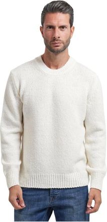 Gran Sasso Pull &agrave; col rond - Homme - Pulls - Blanc - Taille: L