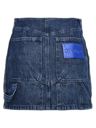 Off-white Motorcycle Miniskirt - Blue