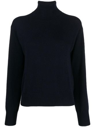 Allude pull en cachemire &agrave; col roul&eacute; - Bleu