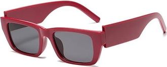 Generic 2025 Designer Fashion Square Décoré Rétro Hommes et Femmes Lunettes de soleil à monture large (couleur : A, taille : moyen)