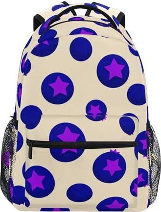 Generic Myrtille Bleue 23101612 Sacs A Dos Antivol Sac &Agrave; Dos Loisir Cartables Scolaires Pour Randonn&eacute;e V&eacute;lo Pc 29X40Cm