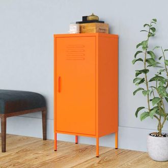 vidaXL Armoire de rangement Orange 42,5x35x101,5 cm Acier Vidaxl