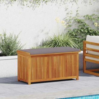 vidaXL vidaXL Outdoor-Kissenbox 113x50x60,5 cm Massivholz Akazie