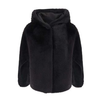 Suprema Lammfellmantel - - Jackets - Damen - Schwarzk - S
