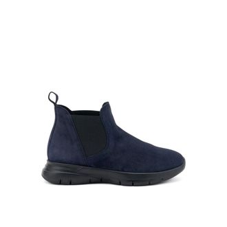 Frau Bequeme Chelsea-Stiefel aus blauem Wildleder - - Shoes - Damen - Blau - 36 EU