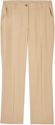 Oltre Femme, Pantalons, Beige, Taille: 46 FR Pantalon chino en m&eacute;lange de viscose