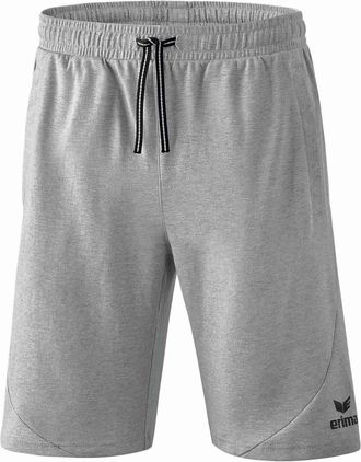 Erima Herren Essential Team Sweatshorts (2081804), hellgrau Melange/schwarz, XXL