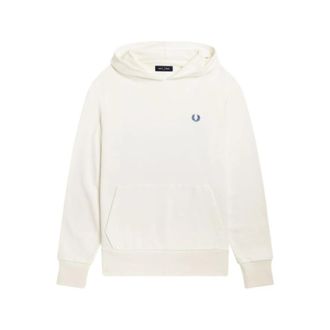 Fred Perry Laurel Wreath Hooded Sweat - - Sweatshirts & Hoodies - Herren - Wei&szlig; - S