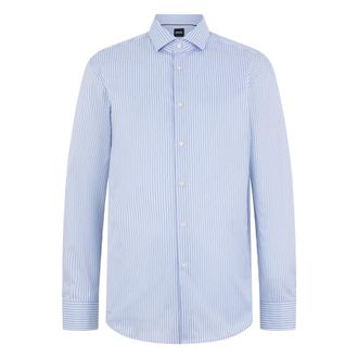 HUGO BOSS Homme, Chemises, Bleu, Taille: XL Chemise Ray&eacute;e en Coton