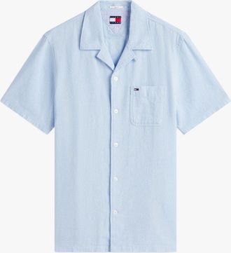 Tommy Hilfiger Polo &agrave; manches courtes en lin et coton