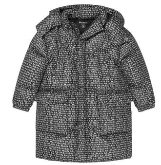 Balmain Black Logo Puffer Coat Size 10 Years +
