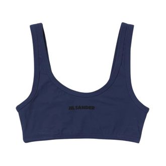 Jil Sander Minimalistisches blaues Bikini-Oberteil - - Swimwear - Damen - Blau - XS