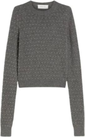 Sportmax Femme, Pulls, Gris, Taille: 36 FR Sierra Crewneck Sweater