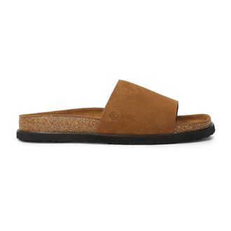 Kazar Braune Wildleder-Zehentrenner auf einer Korksohle - - Shoes - Herren - Braun - 42 EU