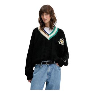 Barrow V-Ausschnitt Strickware - - Knitwear - Damen - Schwarzk - S
