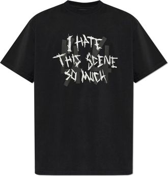 44 Label Group Homme, Tops, Noir, Taille: 2XL T-shirt avec Imprim&eacute;