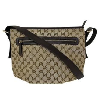 Gucci Pre-owned Toile sacs-gucci - Femme - Pre-owned - Beige - Taille: ONE Size