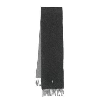 Polo Ralph Lauren &Eacute;charpe R&eacute;versible Classique - Homme - Accessoires - Gris - Taille: ONE Size
