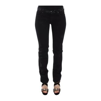 Ermanno Scervino Schwarze Skinny Jeans Distressed Design - - Jeans - Damen - Schwarzk - XS