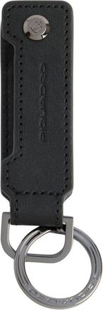Piquadro Pc7089B3N Leder-Schl&uuml;sselanh&auml;nger mit Geldscheinklammer - - Accessories - Herren - Schwarzk - ONE SIZE