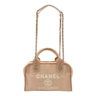 Chanel Pre-owned Deauville Canvas 2way Bag - - Pre-owned - Damen - Beige - ONE SIZE