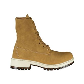 U.S.Polo Association Stilvolle Fleece-gef&uuml;tterte Kn&ouml;chelstiefel - - Shoes - Damen - Braun - 39 EU