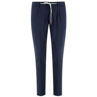 Eleventy Gestreifte elastische Jogginghose - - Trousers - Herren - Blau - W38