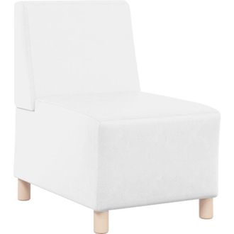 vidaXL Sessel Wei&szlig; 55 cm Kunstleder - Vidaxl