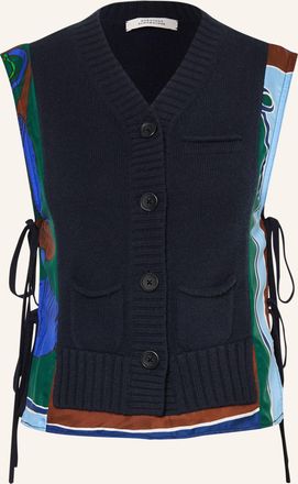 Dorothee Schumacher Dorothee Schumacher Weste Foulard Statements Im Materialmix blau