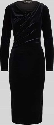 Lauren Ralph Lauren Midikleid mit Wasserfallausschnitt