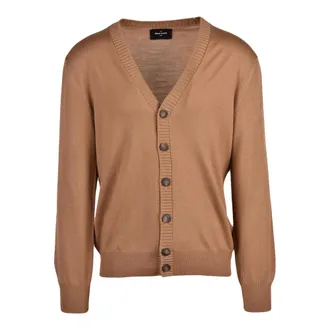 Gran Sasso Homme, Pulls, Brun, Taille: XL Cardigan boutonn&eacute;