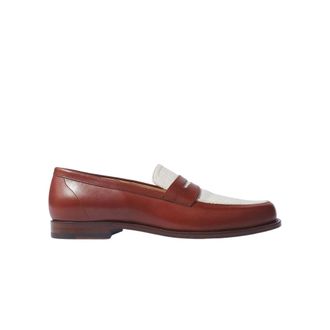 Scarosso Havana Loafer - Cognac Leder und Oxygen-Gewebe - - Shoes - Herren - Braun - 48 EU