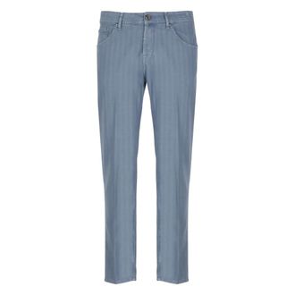 Jacob Cohen Homme, Pantalons, Bleu, Taille: W33 Jean en Coton Bleu avec Patch Logo