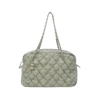 Chanel Pre-owned Paris Byzance Nylon Schultertasche - - Pre-owned - Damen - Grau - ONE SIZE