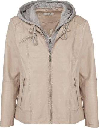 Maze Damen Lederjacke 42021318 Greige 52