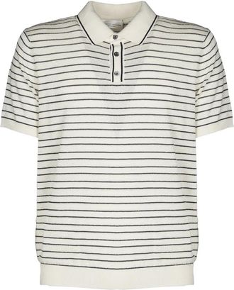 Roberto Collina Homme, Tops, Beige, Taille: 2XL Polo MC Riga Bicolore