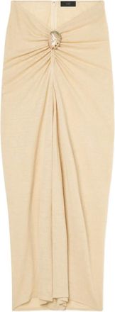 Alanui Drapierter Mermaid Midirock - Nude