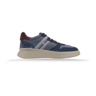 Hogan Leder Schn&uuml;rsneakers - - Shoes - Herren - Blau - 40 EU
